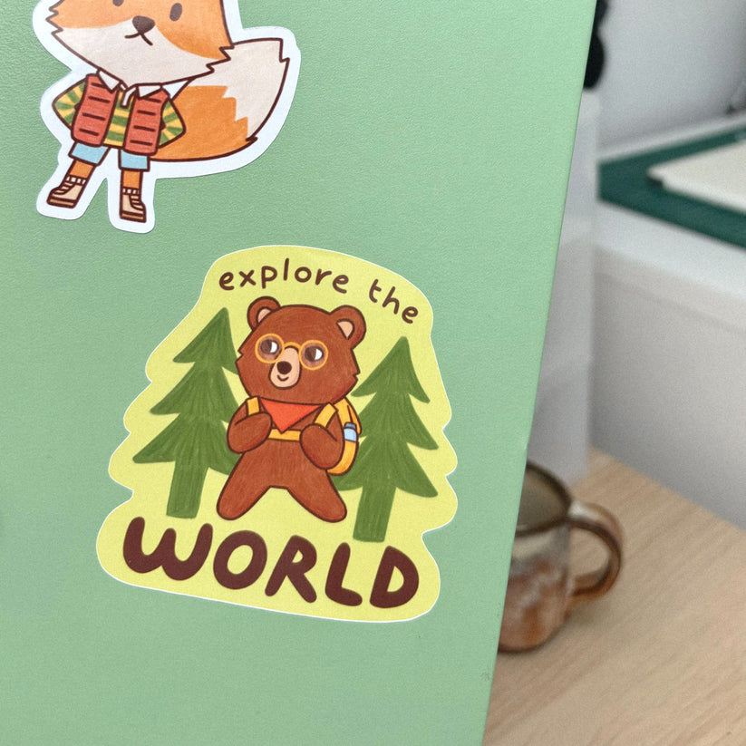 Explore The World Sticker – KoniStudio