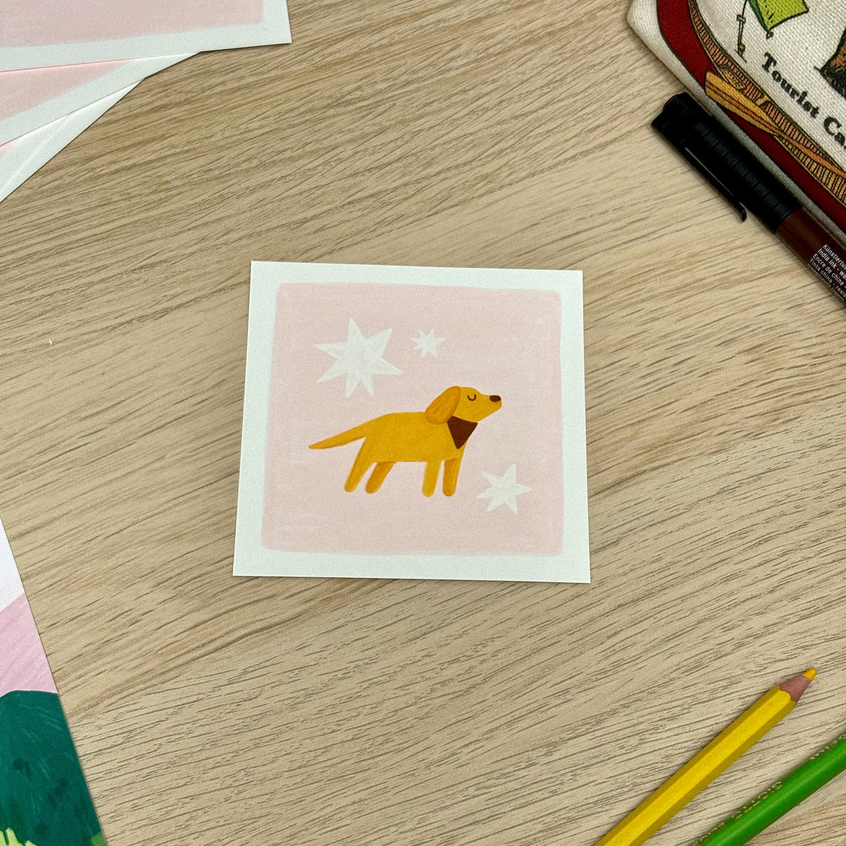 Cute Dog Mini Print – KoniStudio